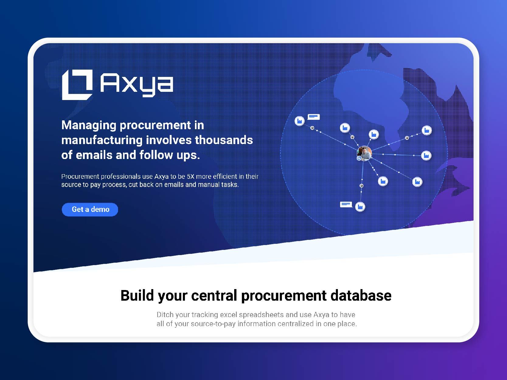 Axya | Digitize, Optimize and Automate Your Manufacturing Procurement ...